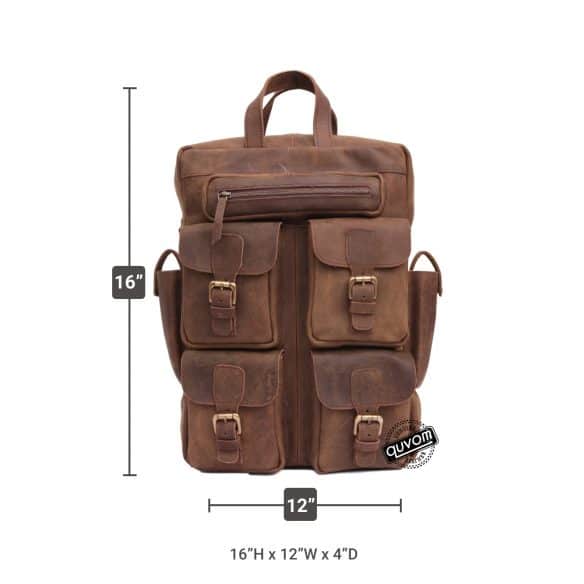 The Companion Hunter Leather Rustic Backpack – Quvom.com
